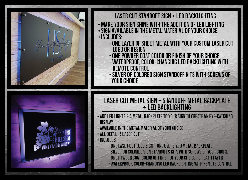 Product Guide - Laser Cut Signage Styles – HouseSensationsArt