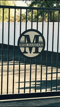 Custom Metal Gate Signs | Personalized Family & Business Decor
